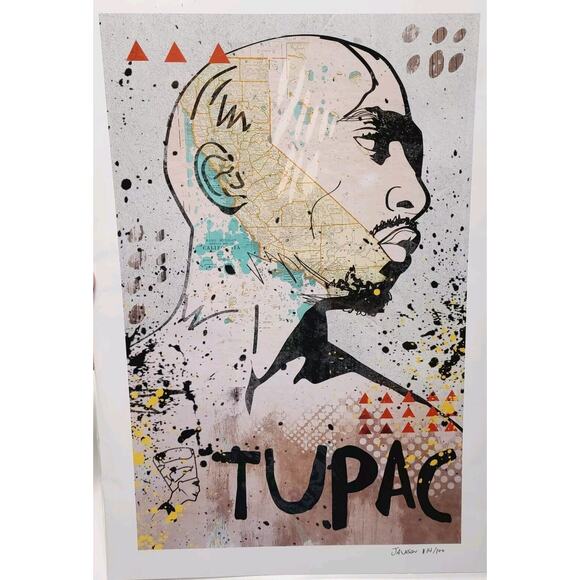 Unbranded | Art | Tupac Shakur 2pac Dose Creative Print Art 3x19 Limited 1410 California | Poshmark